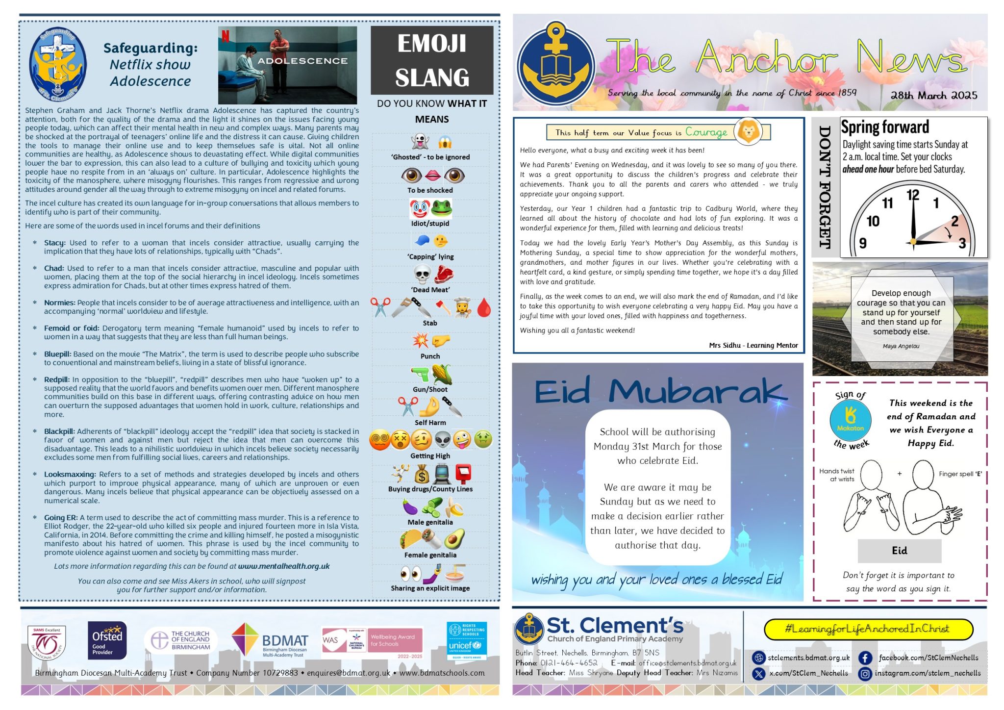 The Anchor News – 28th March 2025 – St Clement's Church of England ...