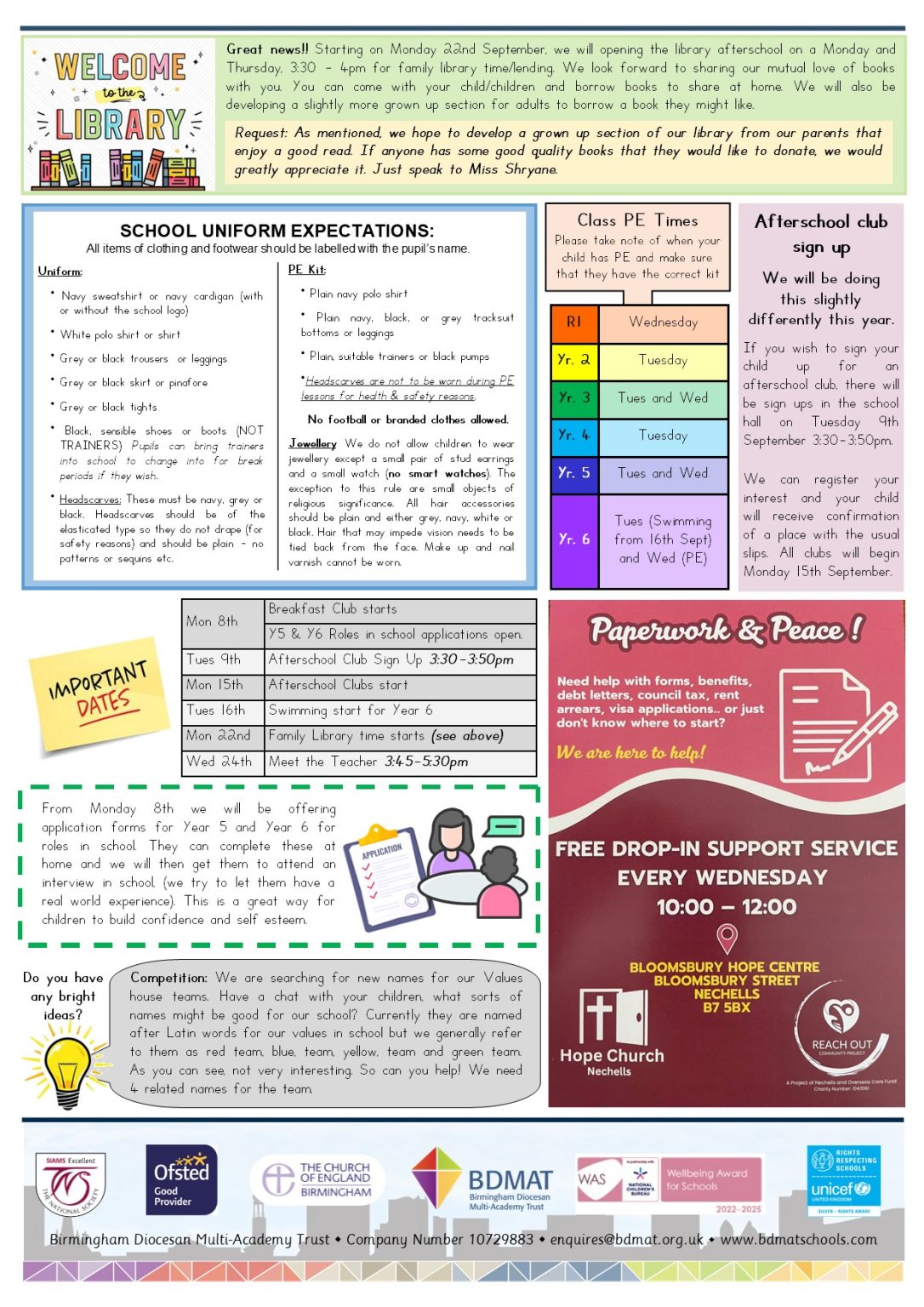 The Anchor News – 5th September 2025 – St Clement's Church of England ...