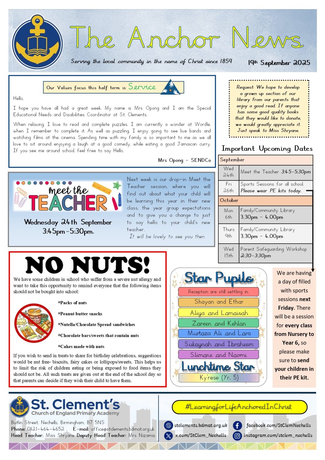 The Anchor News – 19th September 2025 – St Clement's Church of England ...